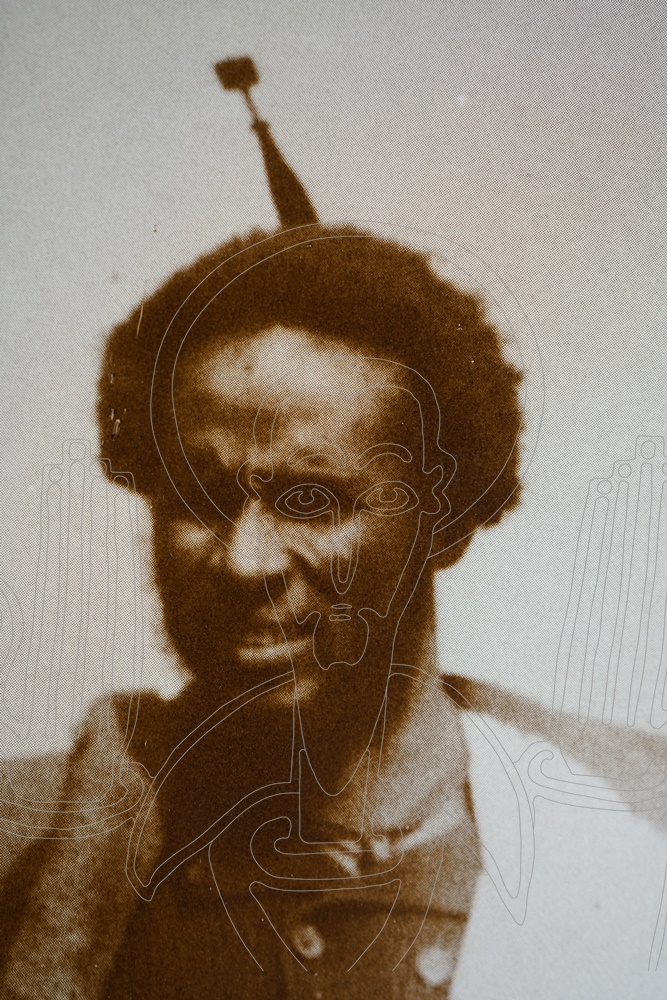 Three Issa Somalis on the roof garden of Ellis Island's main building ...