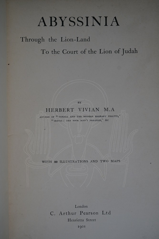 Abyssinia; through the lion-land to the court of the Lion of Judah ...
