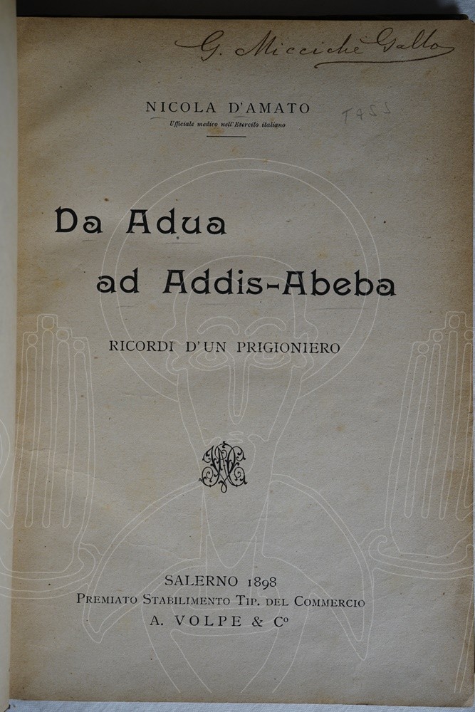 Da Adua ad Addis-Abeba. Ricordi di un Prigioniero. - Biblethiophile